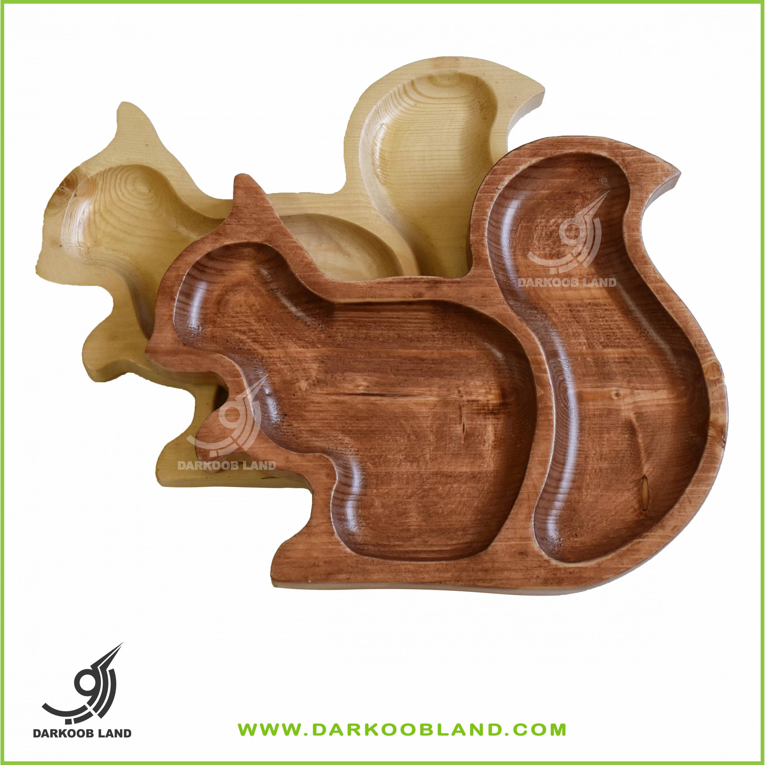 Wooden baby food tray Squirrel | DARKOOB LAND Wooden baby food tray ...